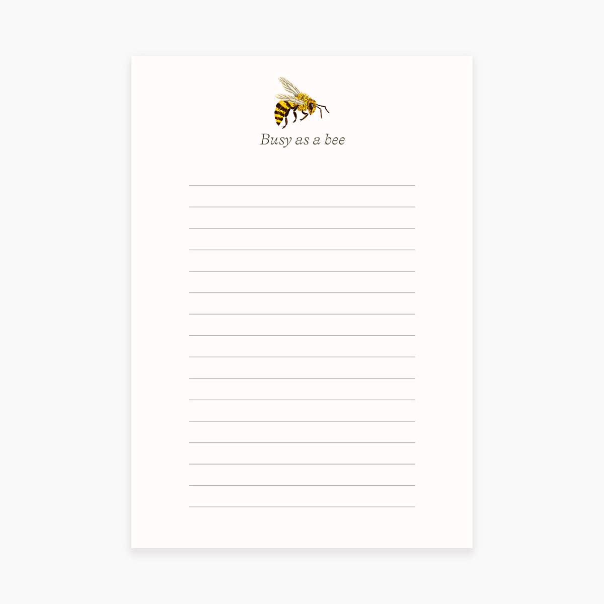 BUSY AS A BEE | Notepad – The Cottage